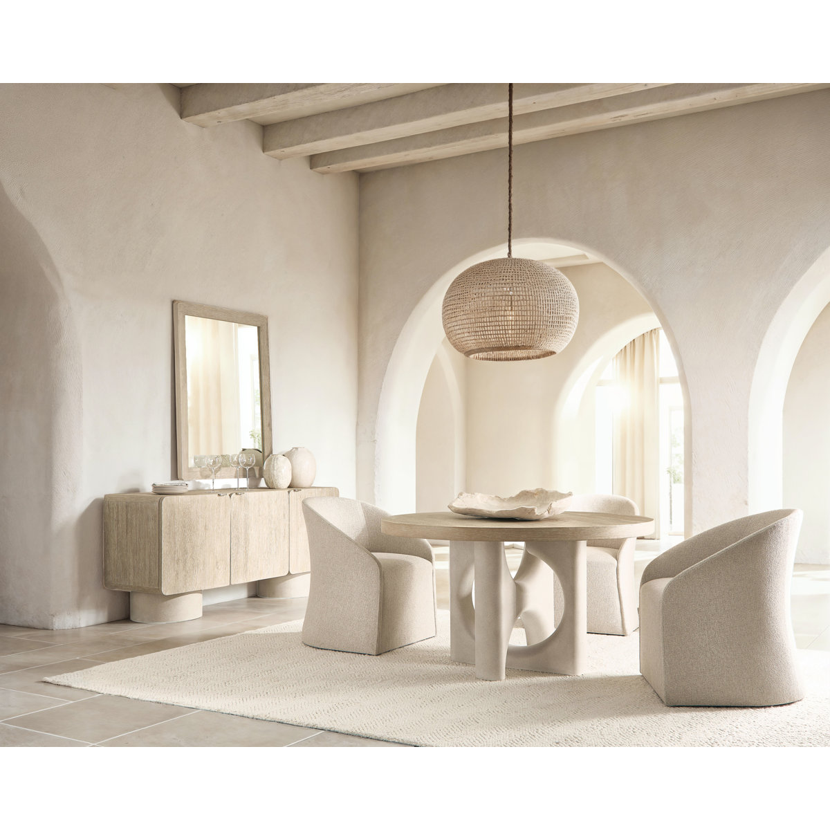 Bernhardt Antibes Polyester Armchair Dining Chair | Birch Lane